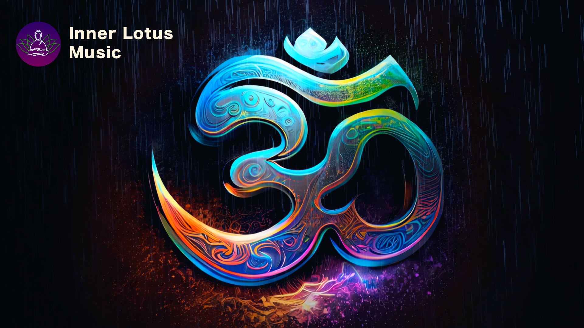 963Hz Mantra OM & Lluvia • 11h Música pantalla negra | Inner Lotus Music®